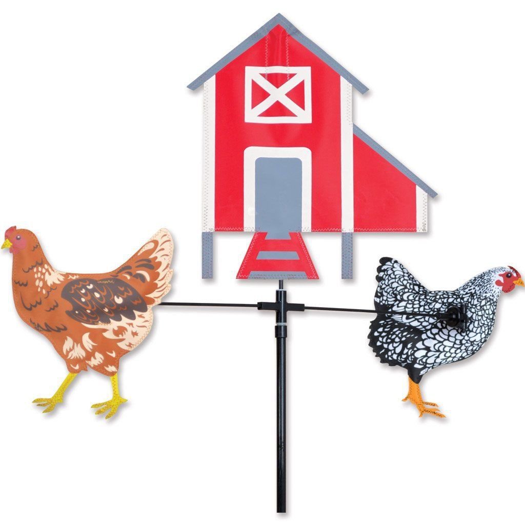 Single Carousel Wind Spinner - Chickens & Hen House by Premier Kites ...