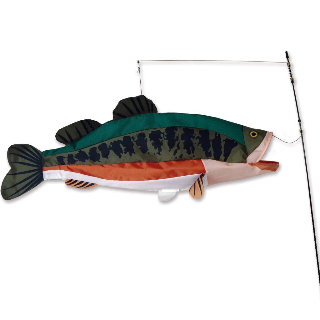 SWIMMING FISH--LARGEMOUTH BASS Wind Diva-Weather Vane Decor by Premier ...