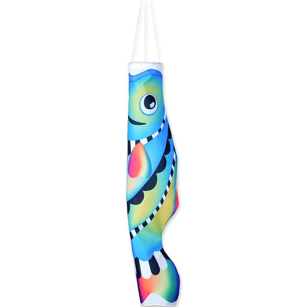 WINDSOCK--36" Koi Windsock -Cool Rainbow Design- by Premier Kites