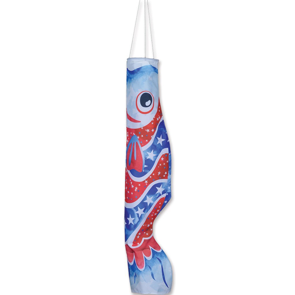 WINDSOCK--36" Koi Windsock -Patriotic Design- by Premier Kites