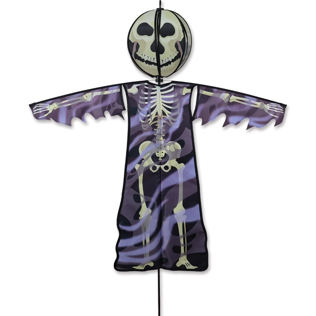 SKELETON Spinning Friend Spinner Garden Stake Décor by Premier Kites