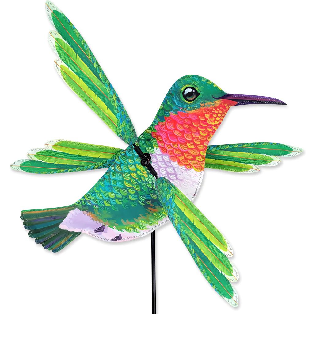 16" HUMMINGBIRD WhirliGig Wind Spinner Garden Decor by Premier Kites