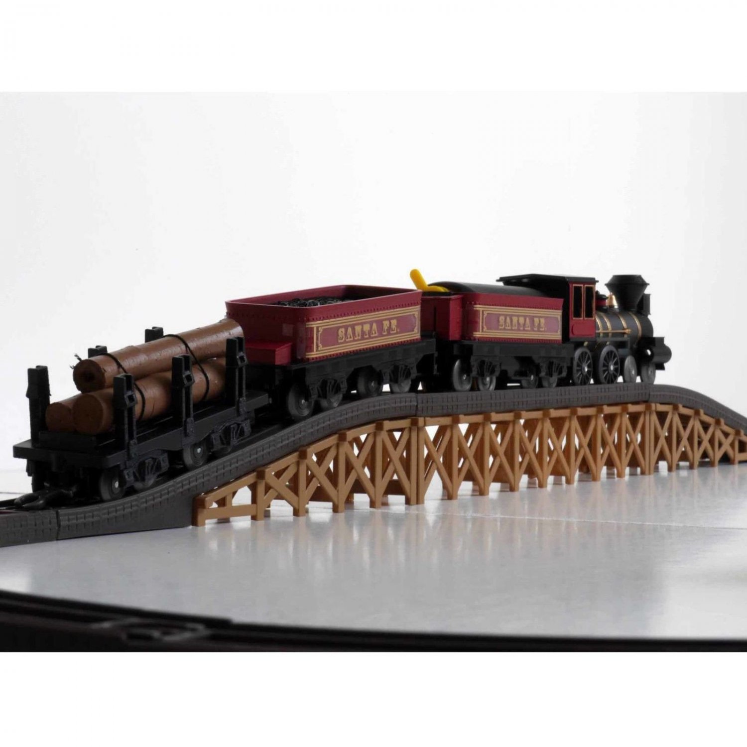 LEC USA 1880 Santa Fe Steam Locomotive 4-4-0 American Battery Operated ...