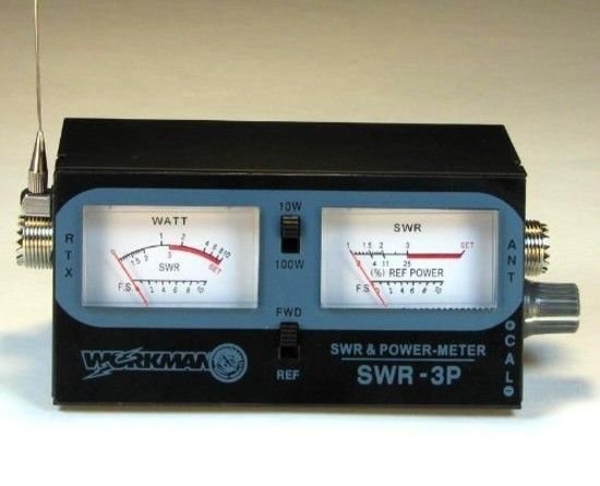 POWER / SWR METER for CB Radio 100 Watts - Dual Meters - Workman SWR3P