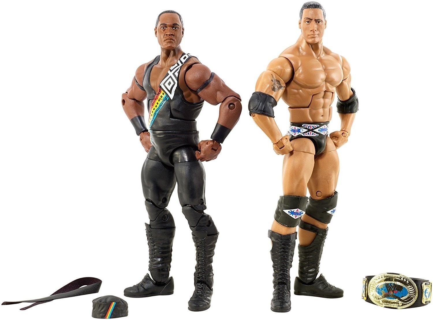 WWE Elite Collector The Nation of Domination: The Rock amp Faarooq 2-Pack