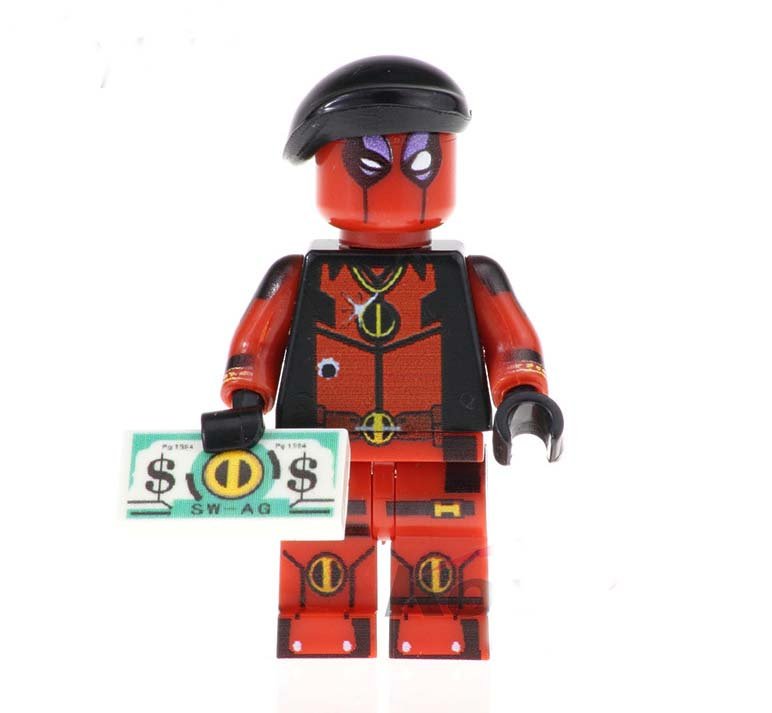 Pimp Deadpool Marvel Custom minifigure Comic movie building toy figure