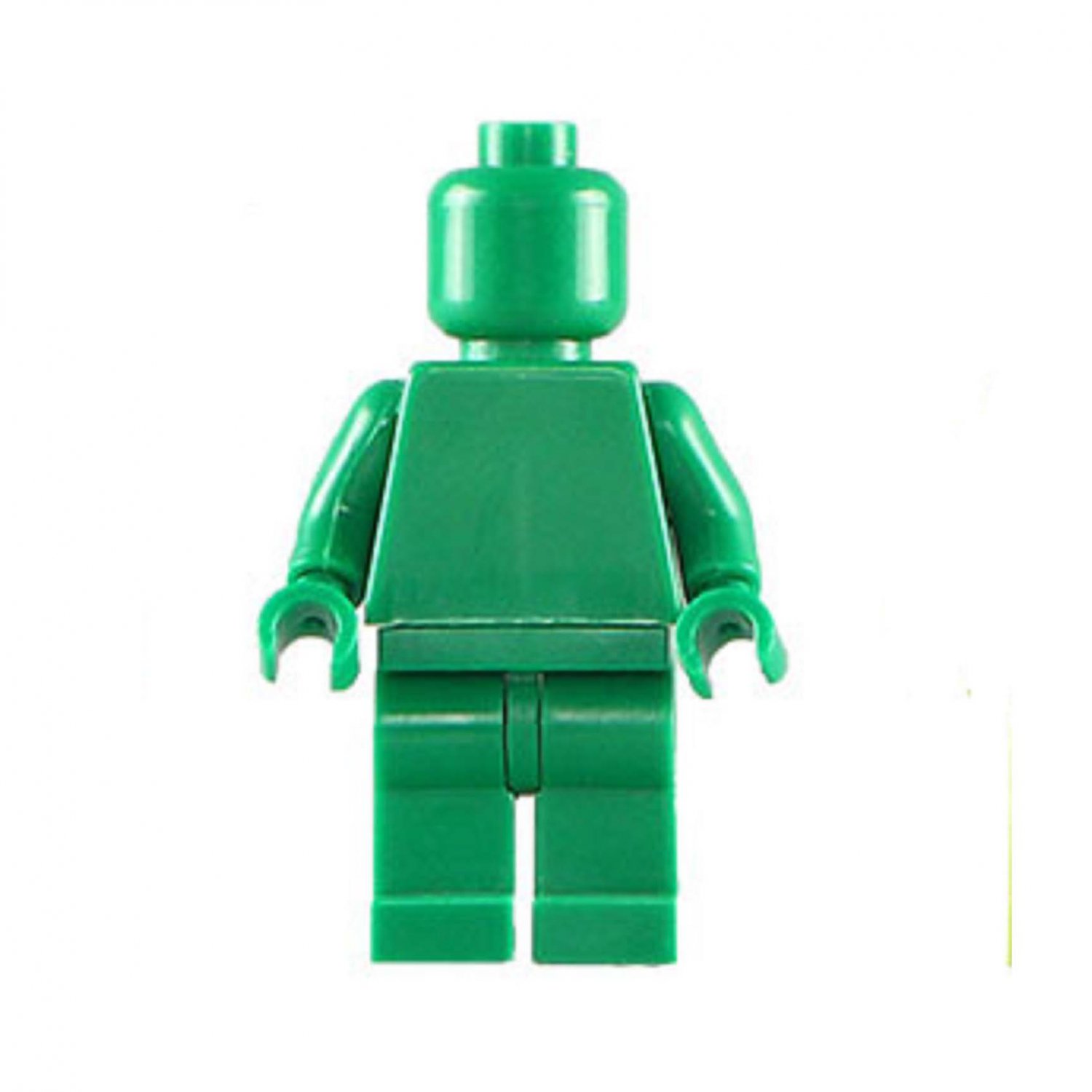 Dark Green Blank Plain DIY Custom minifigure movie building toy figure
