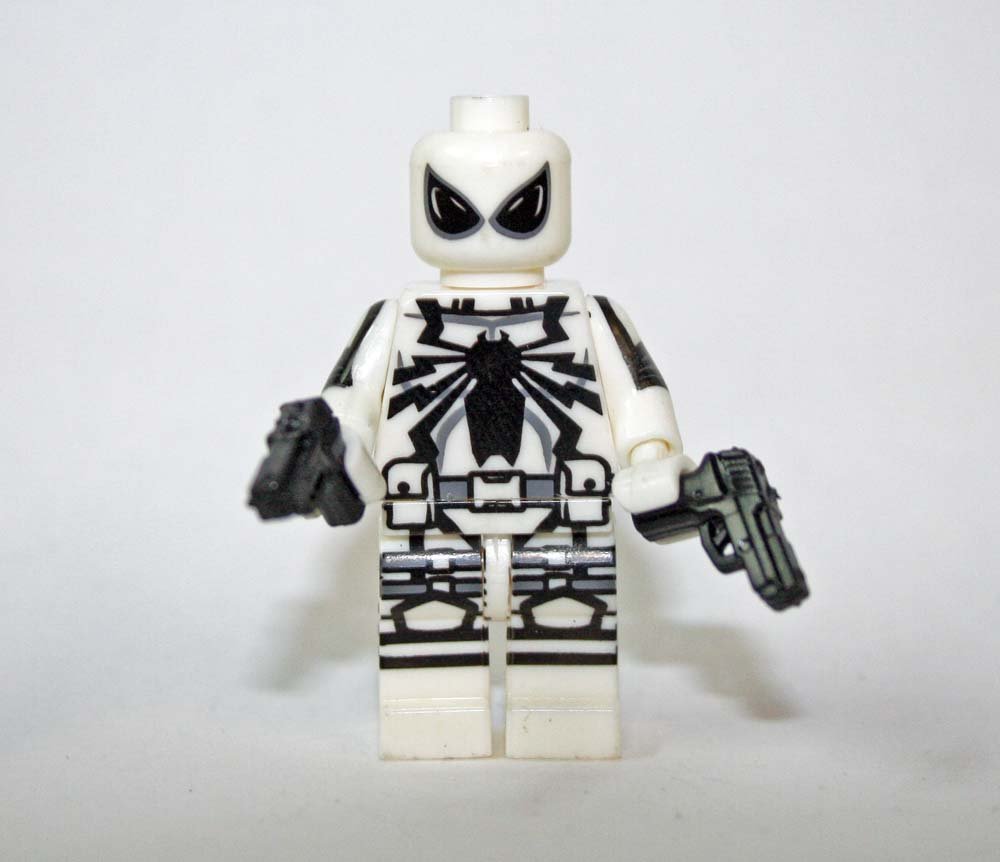 Anti-venom Agent Spider-Man Marvel Custom minifigure movie building toy ...