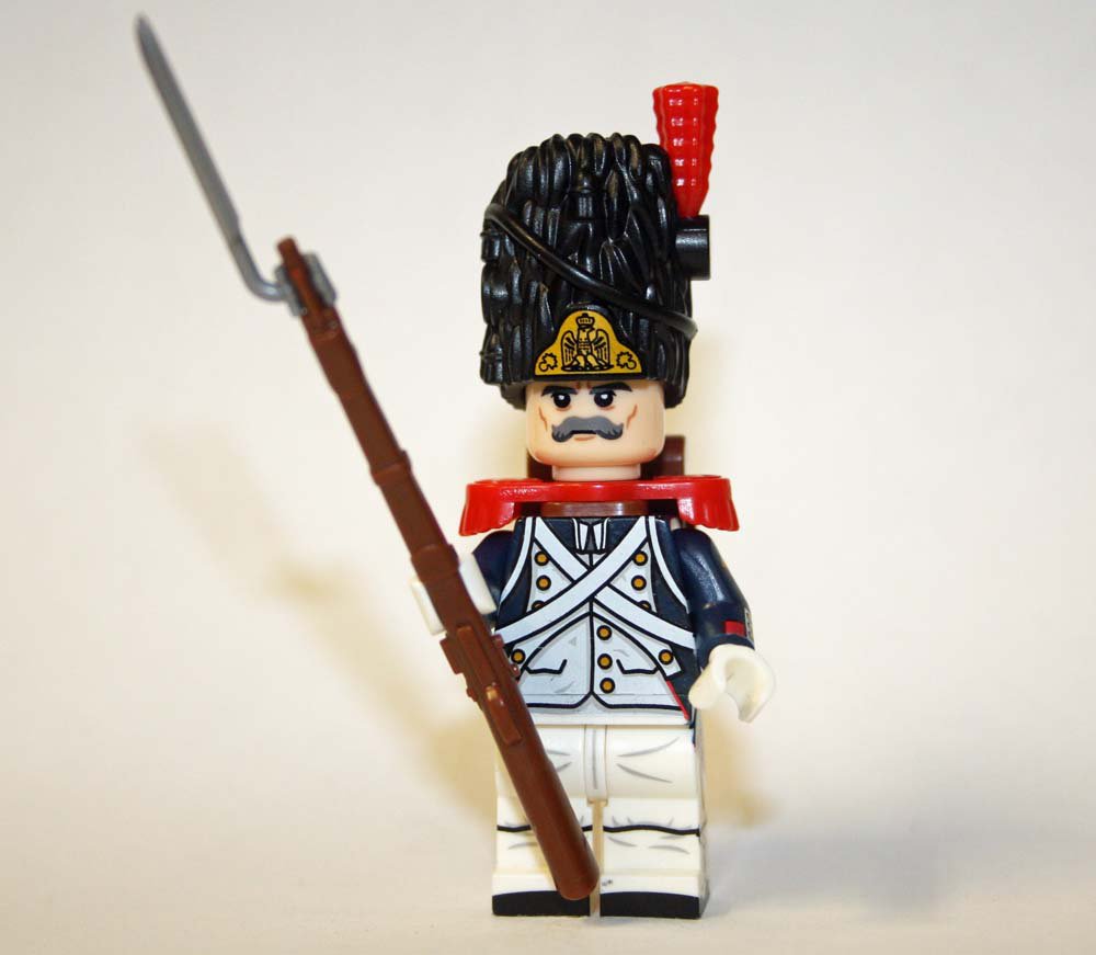 French Old Guard Napoleonic Infantry Waterloo minifigure movie building ...