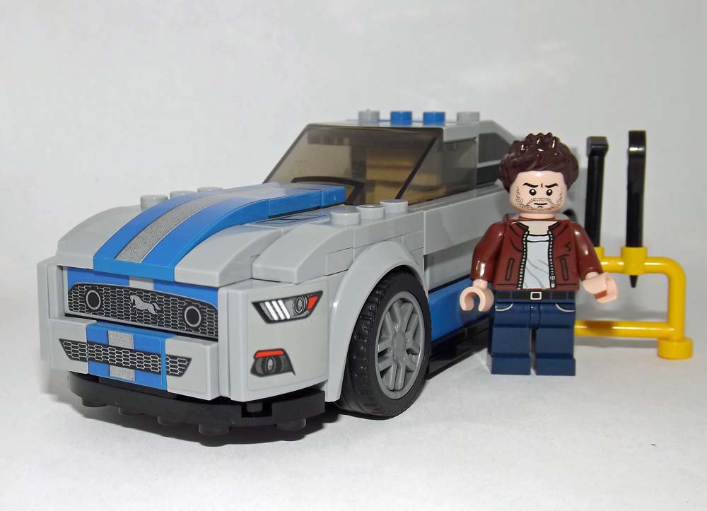 Ford Mustang GT Car with Minifigure set movie building toy figure