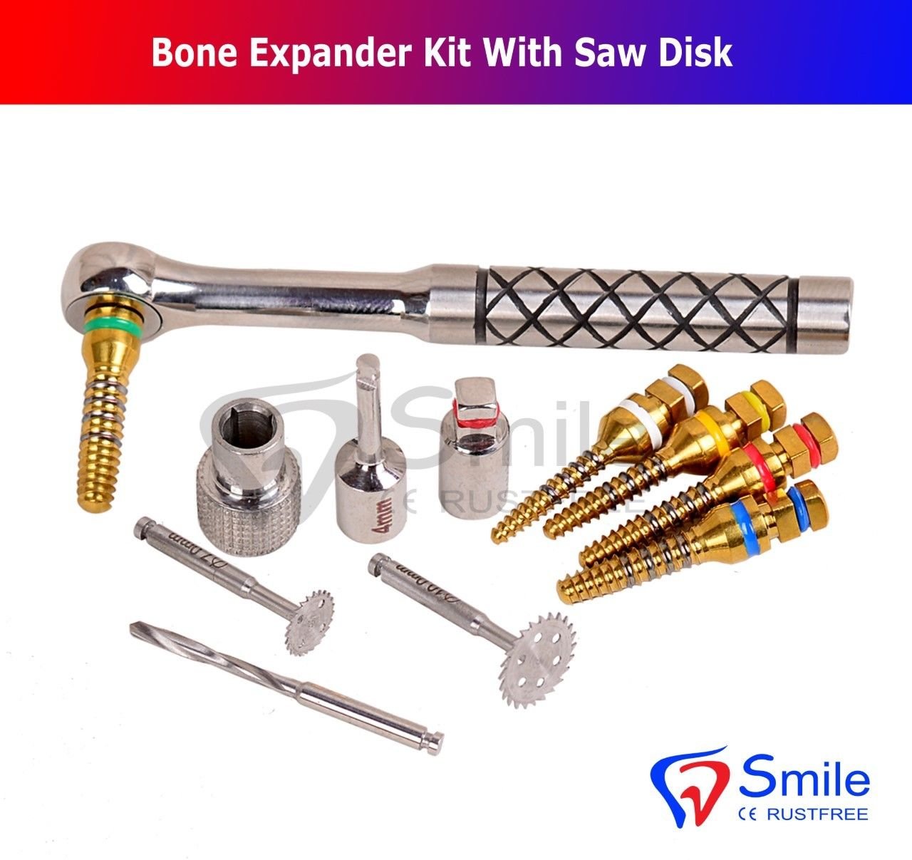 SD0319 Dental Bone Expander Kit Sinus Lift With Saw Disks Surgical ...