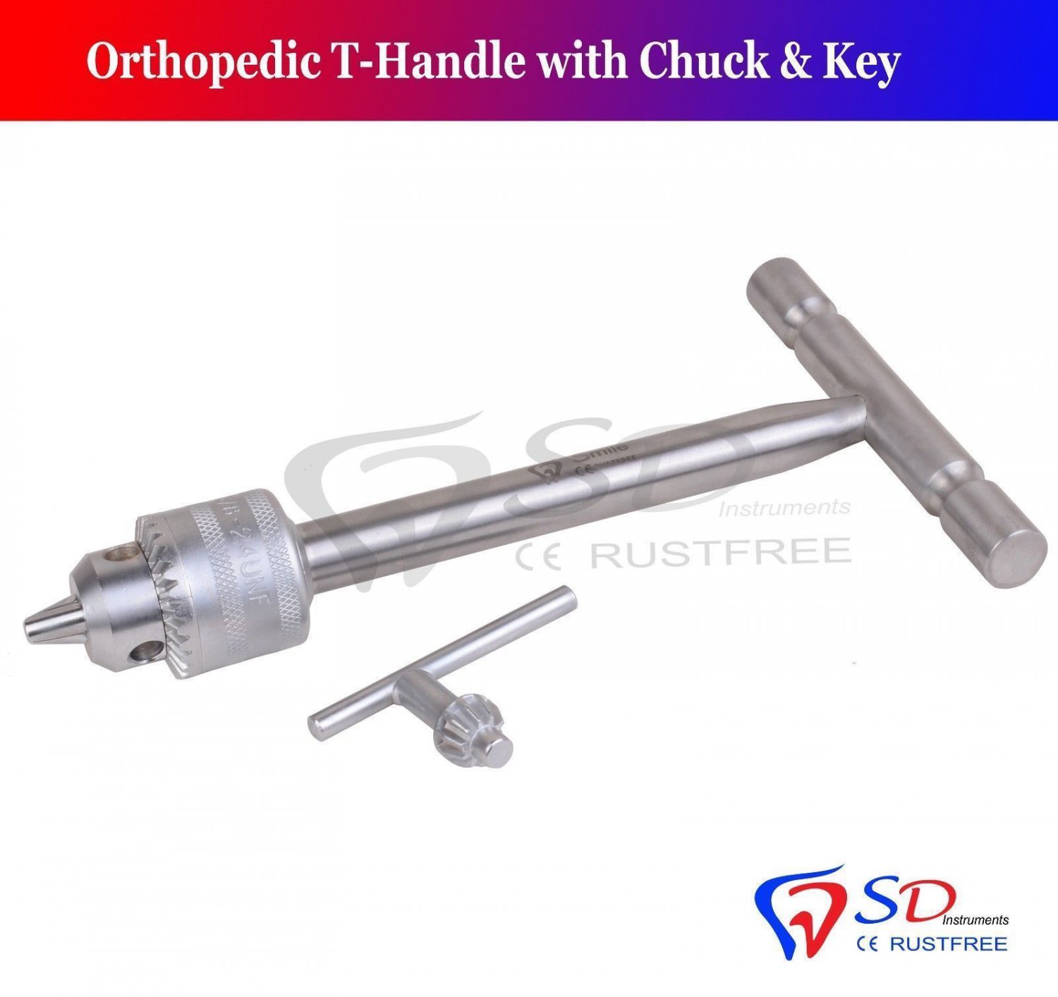 SD0266 Orthopedic T- Handle With Chuck & Key Orthopedic Veterinary ...