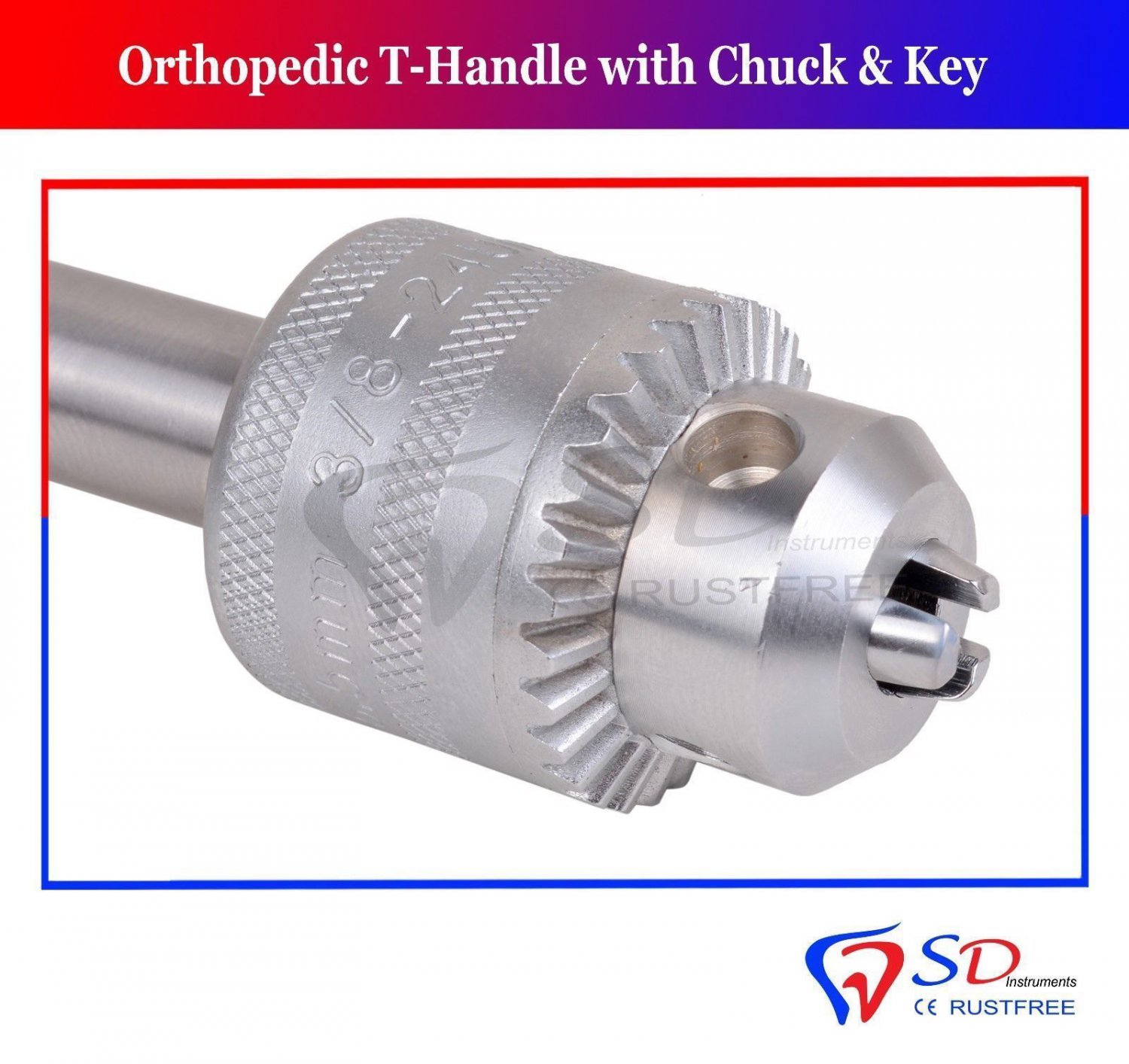 SD0266 Orthopedic T- Handle With Chuck & Key Orthopedic Veterinary ...