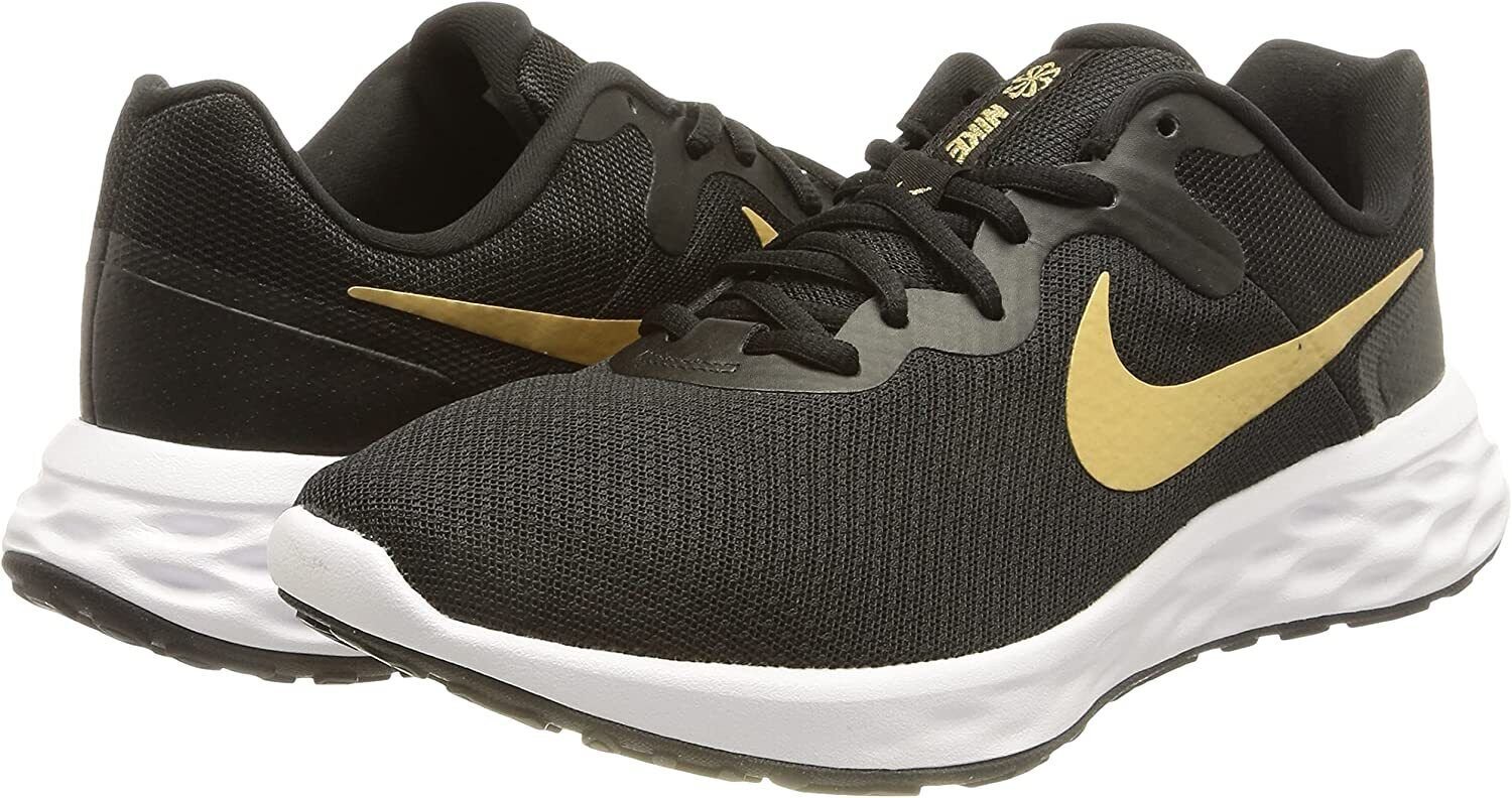 Nike Revolution 6 Next Nature Black White Gold DC3728-002 Mens Shoes 8. ...