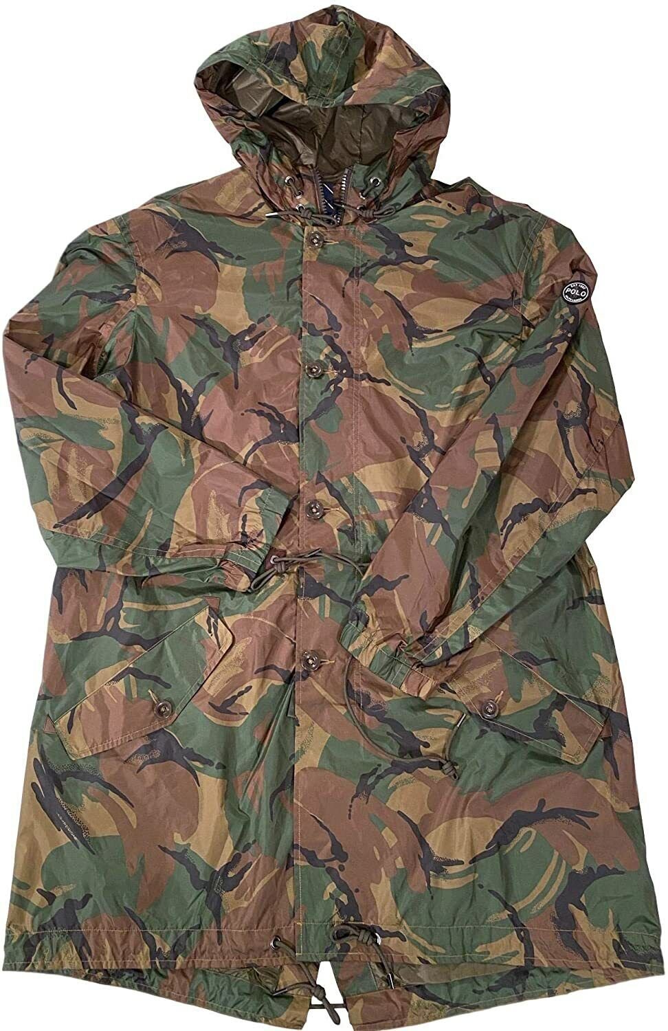 Polo Ralph Lauren Men's Water Resistant Camo Military Marsh Coat M NWT ...