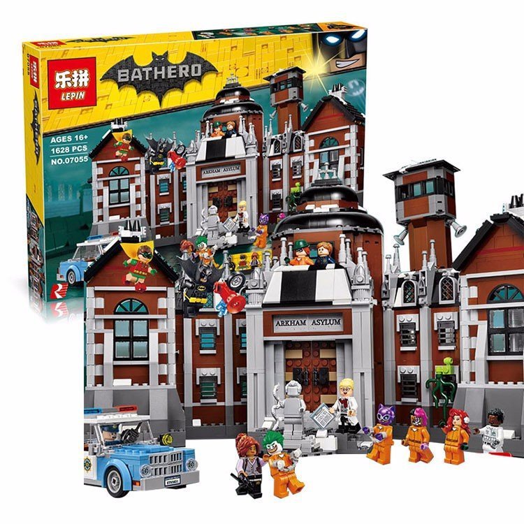 KING 07055 Batman Series The Arkham`s Lunatic Asylum 1743pcs - Free ...