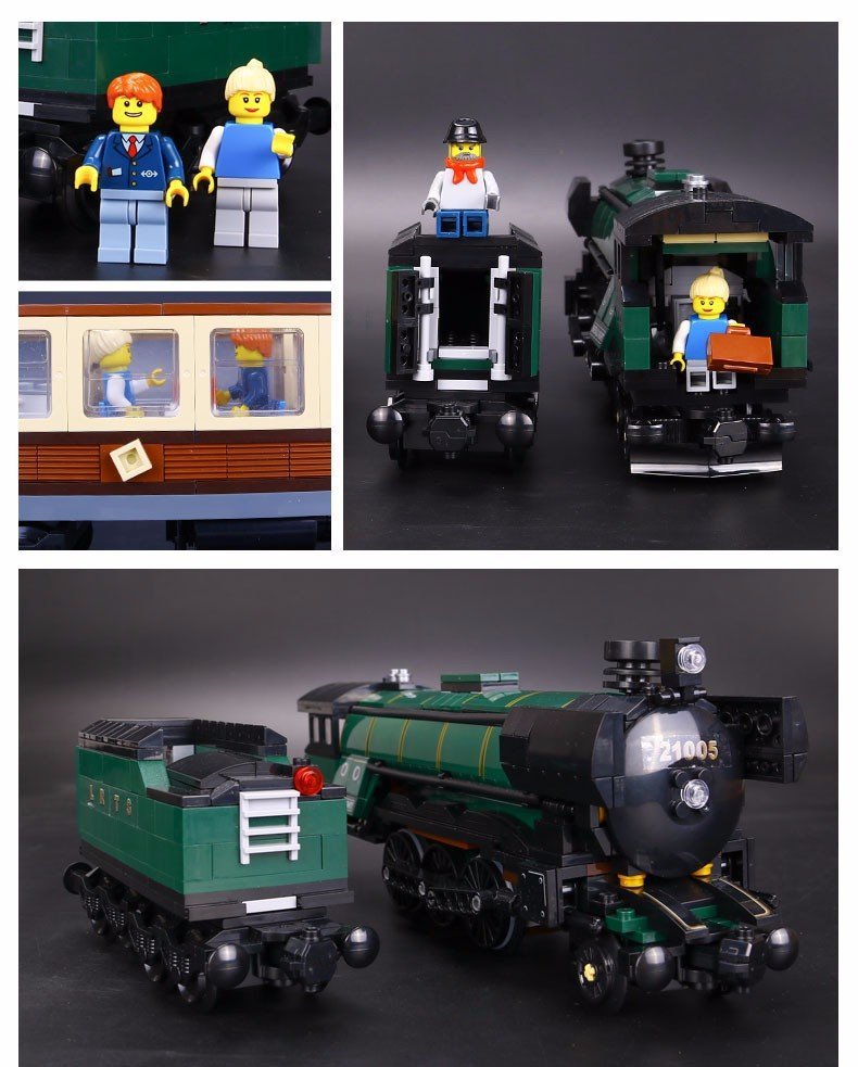 KING 21005 The Emerald Night Train 1085pcs - Free Shipping