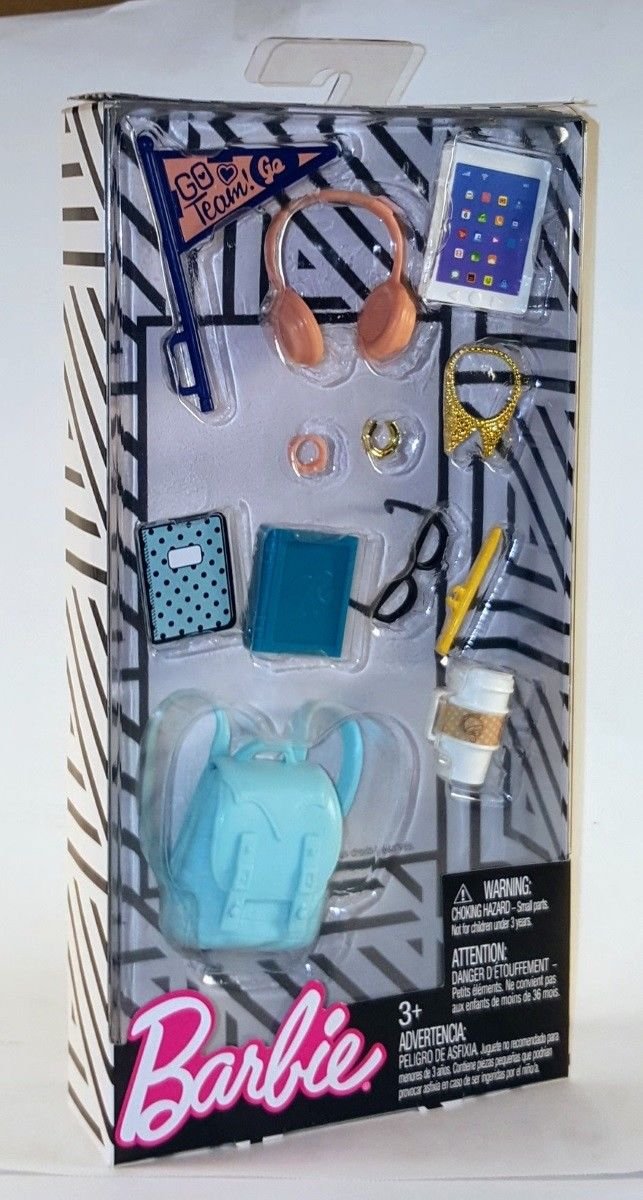 Barbie School Spirit and Tech Accessories by Mattel, Tablet, Backpack ...