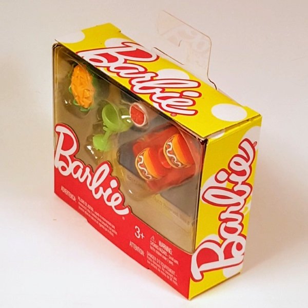 Barbie Taco Party Accessory Set by Mattel, with Bowl of Nacho Chips ...