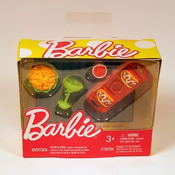Barbie Taco Party Accessory Set by Mattel, with Bowl of Nacho Chips ...