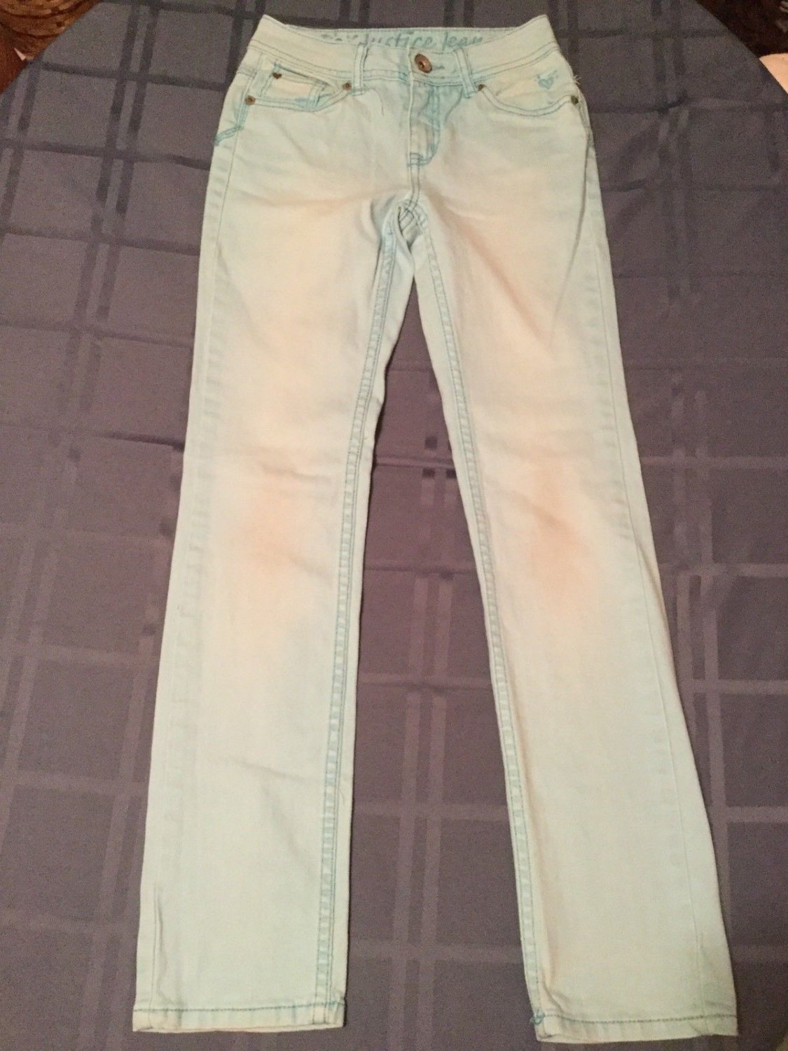 Justice jeans Girls Size 12 S blue skinny Simply low