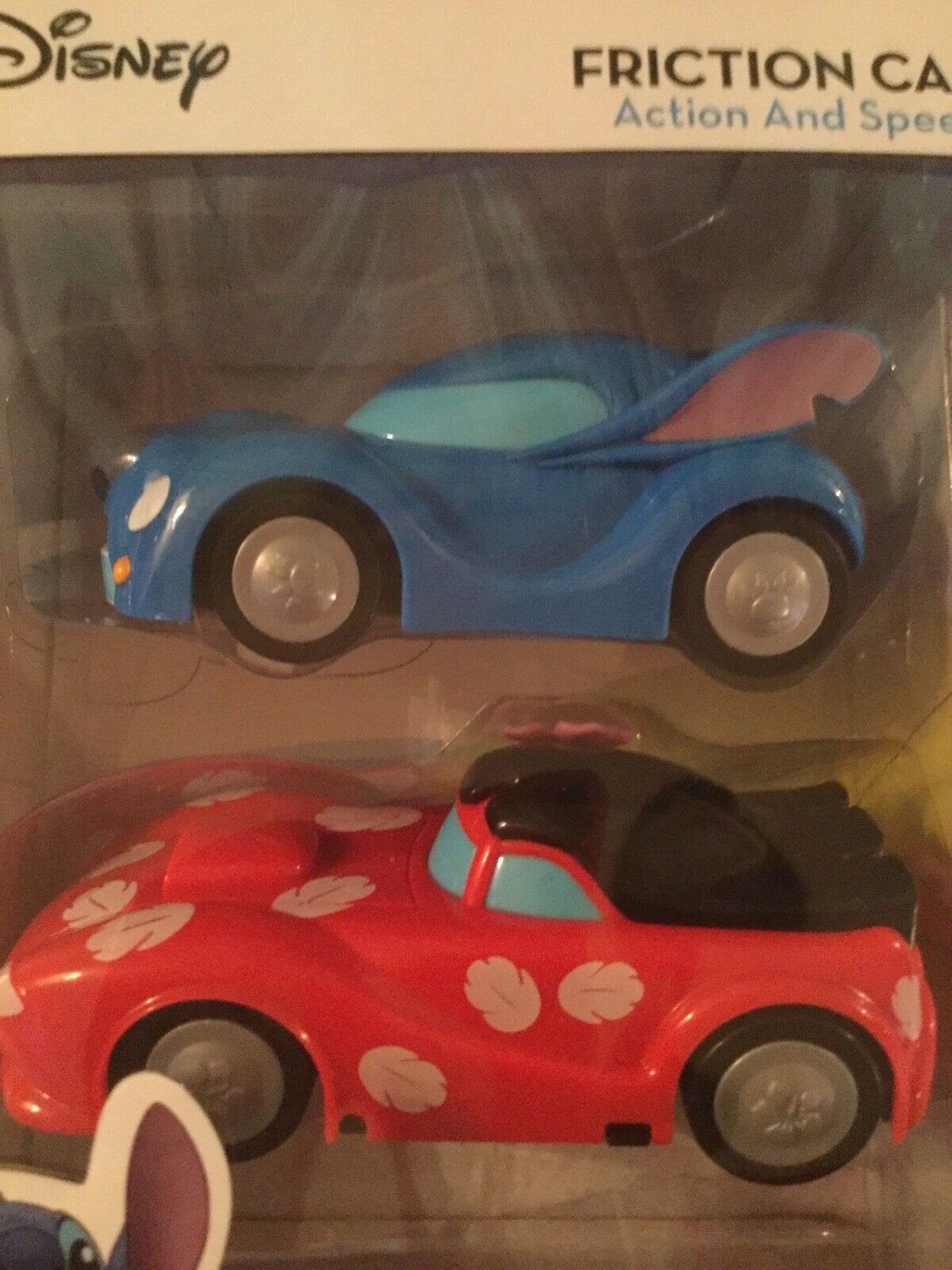 Disney Lilo & Stitch Friction cars 2 action and speed blue red