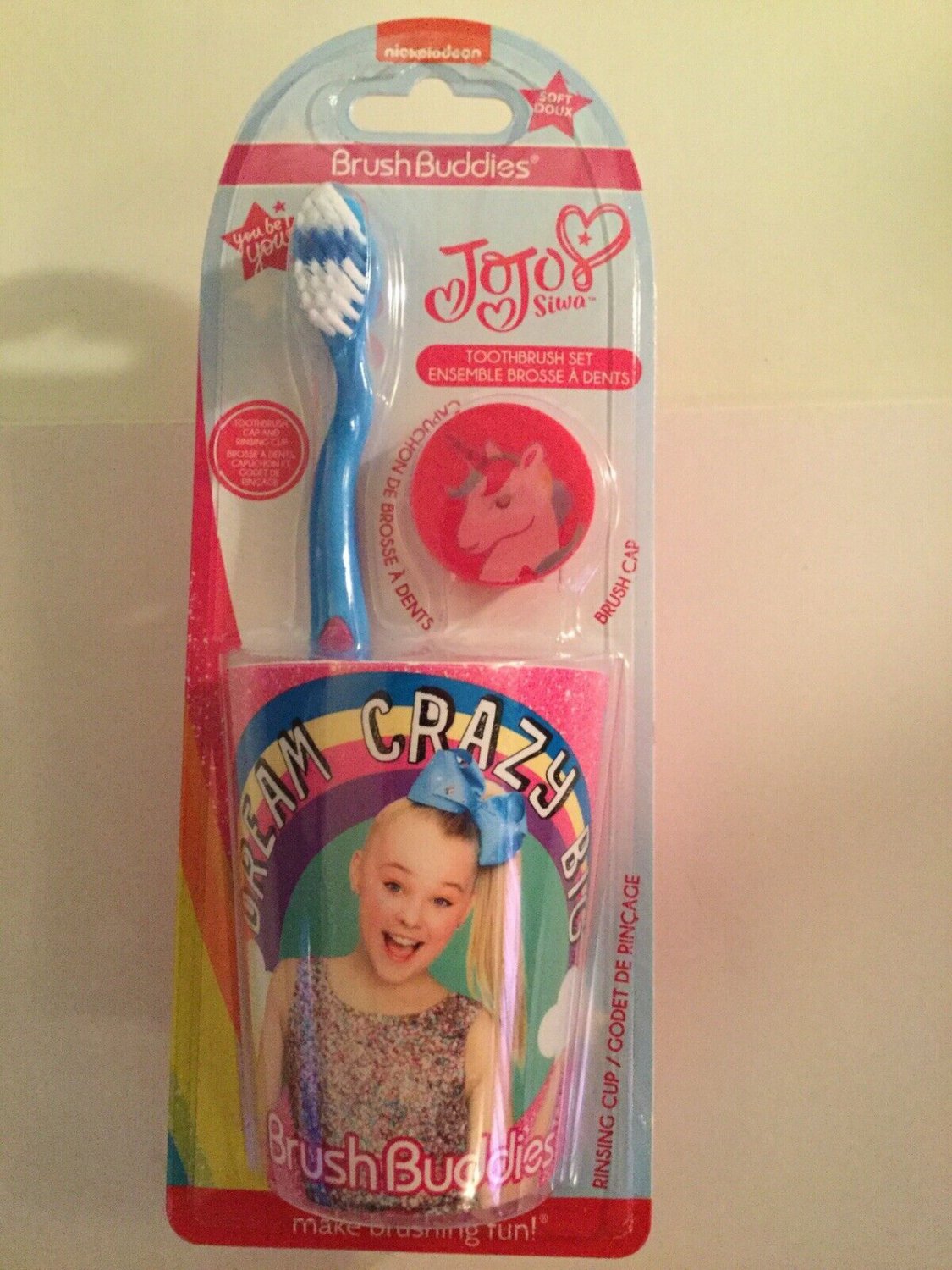 Nickelodeon JoJo Siwa Brush Buddies toothbrush set rinsing cup brush ...