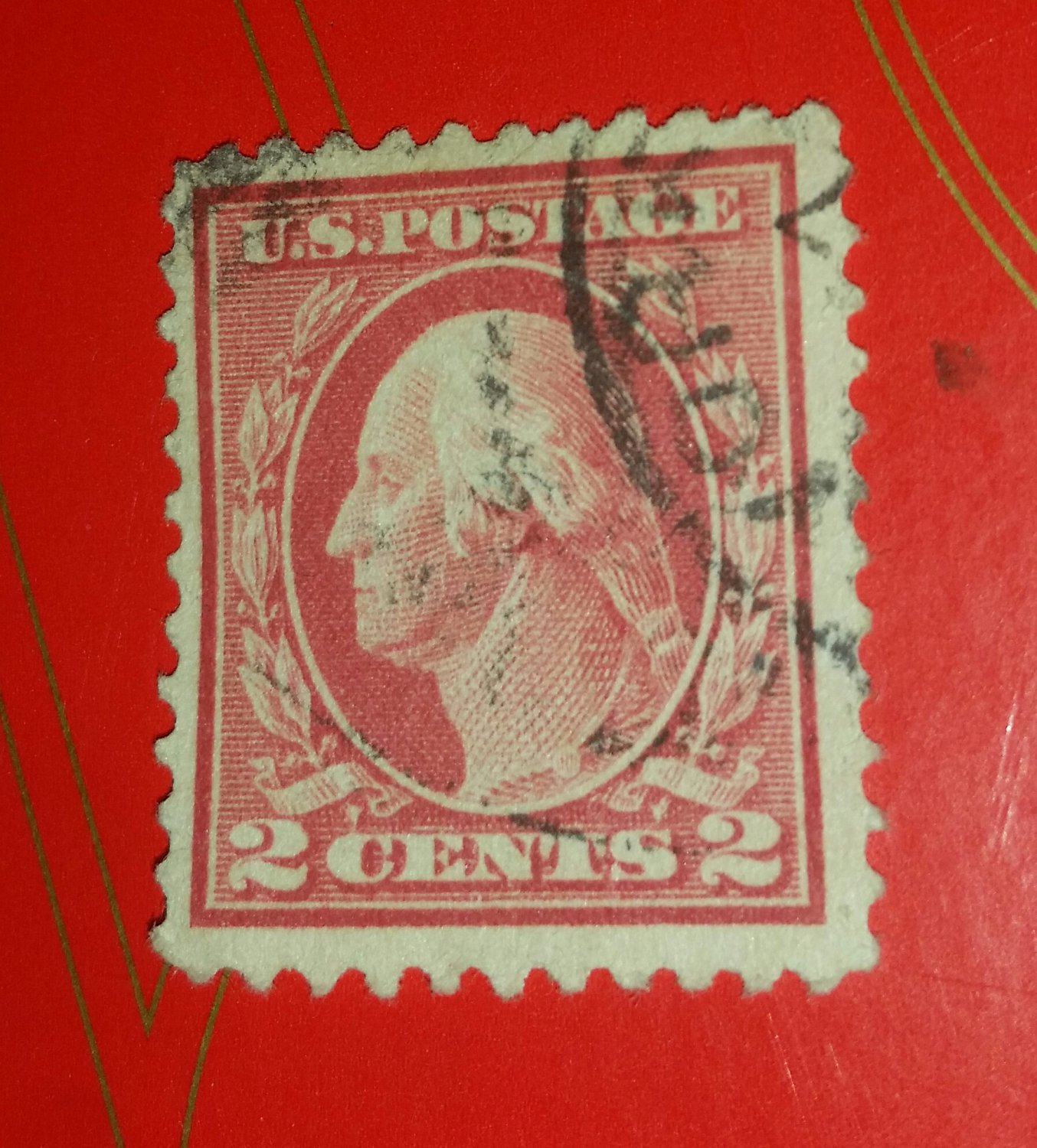 1920 washington 2cent Stamp