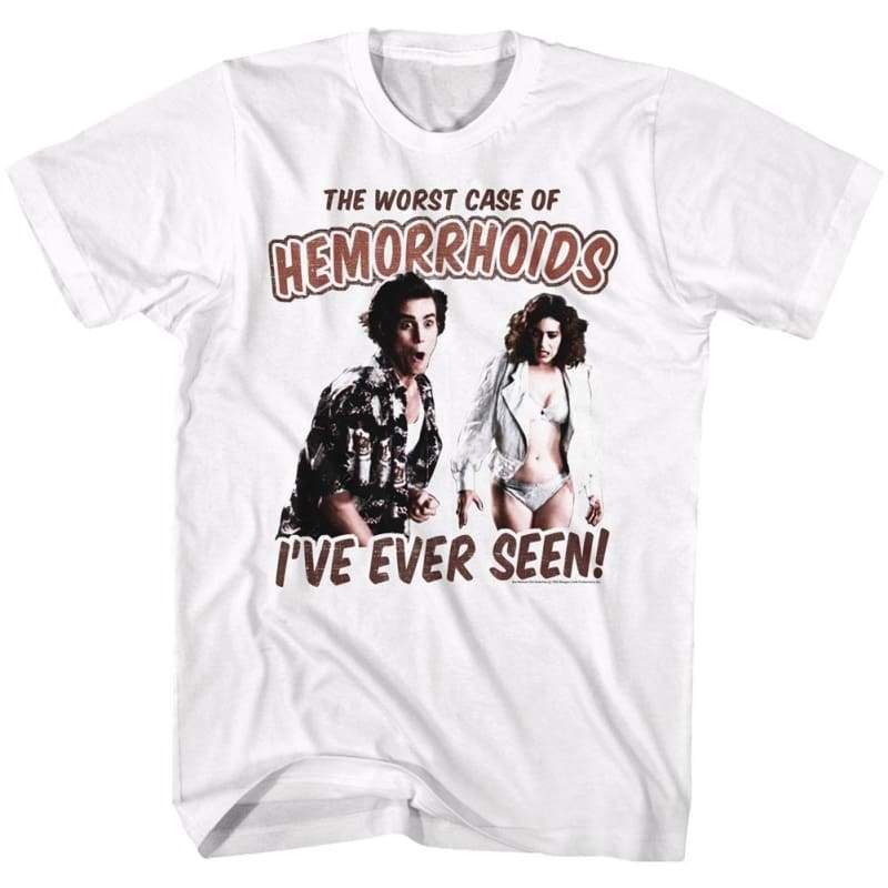 ACE VENTURA-WORST CASE-WHITE ADULT S/S TSHIRT-S