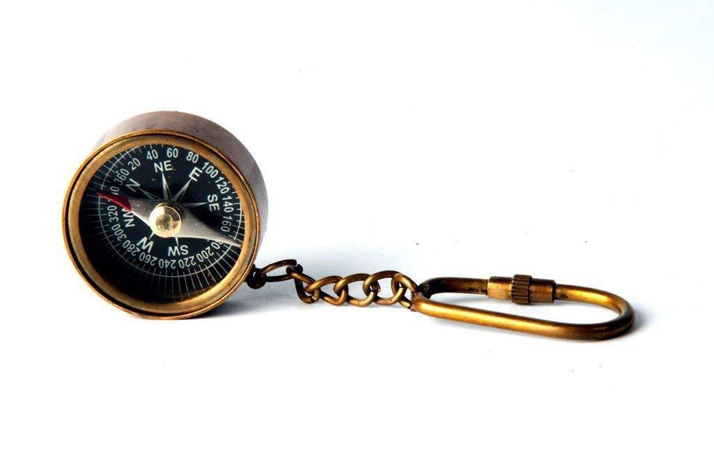 Buddha4all Pocket Compass Outdoor Compass Antique Hiking Hunting Camping