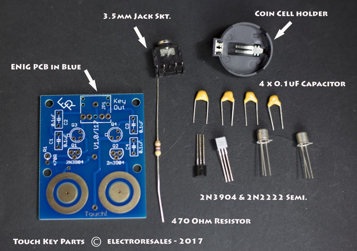 Touch Sensitive Morse Paddle KIT Build for Iambic keying and keyers