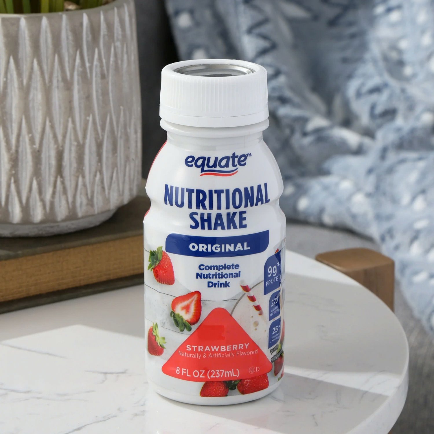 Equate Original Nutritional Shake, Strawberry, 8 fl oz, 24 Count USA Store