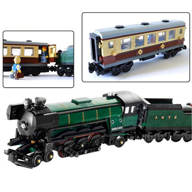 Lepin 21005 Emerald Night Steam Train TECHNICIAN block set (1085pcs)