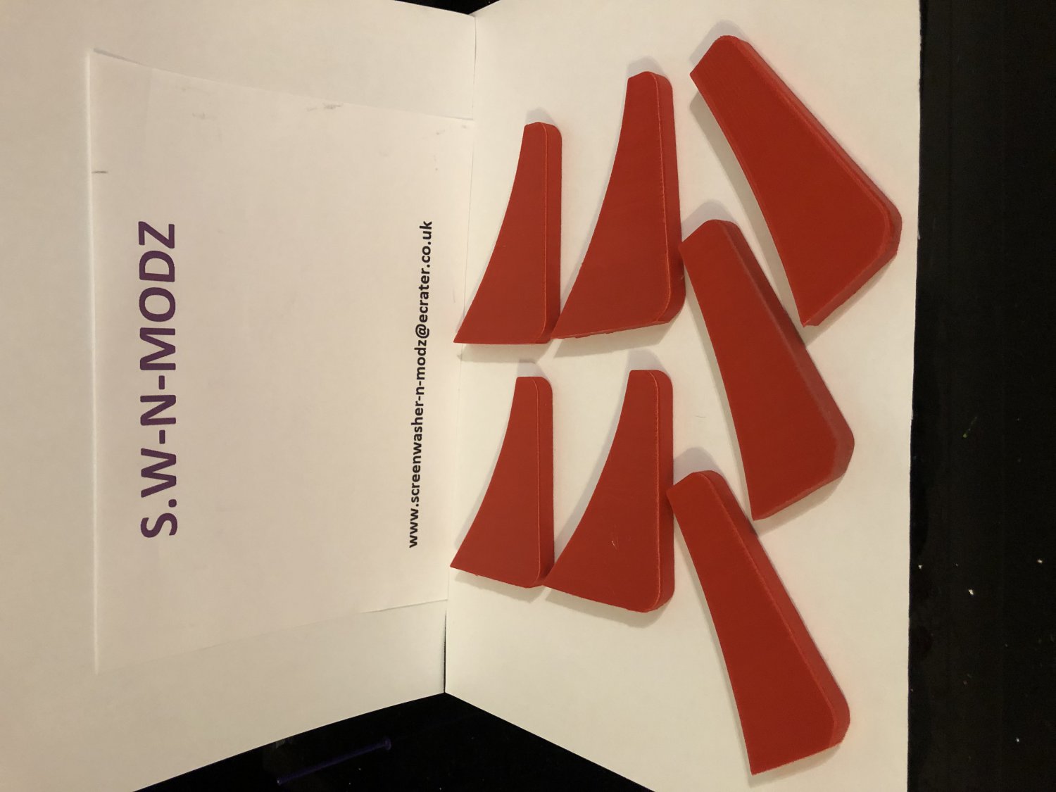 Fiesta st180 rear diffuser fins SET 4 many colours