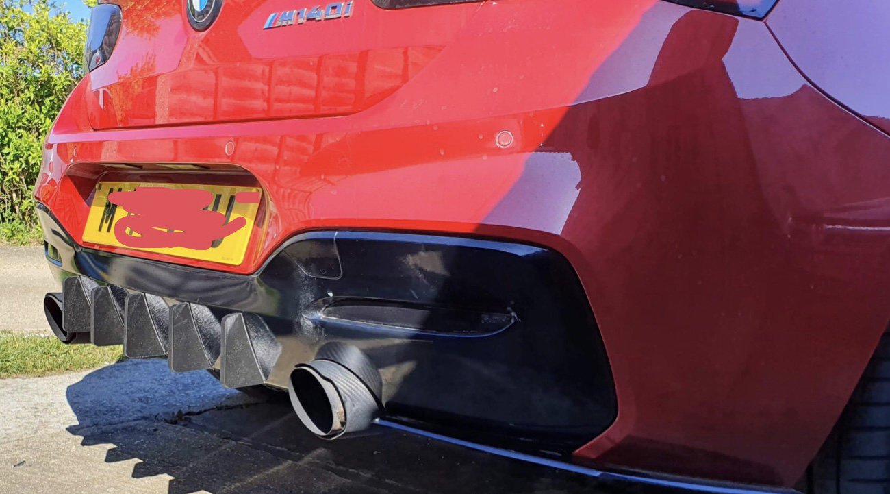 BMW m140i Lower diffuser fins kit set of 5 many colours