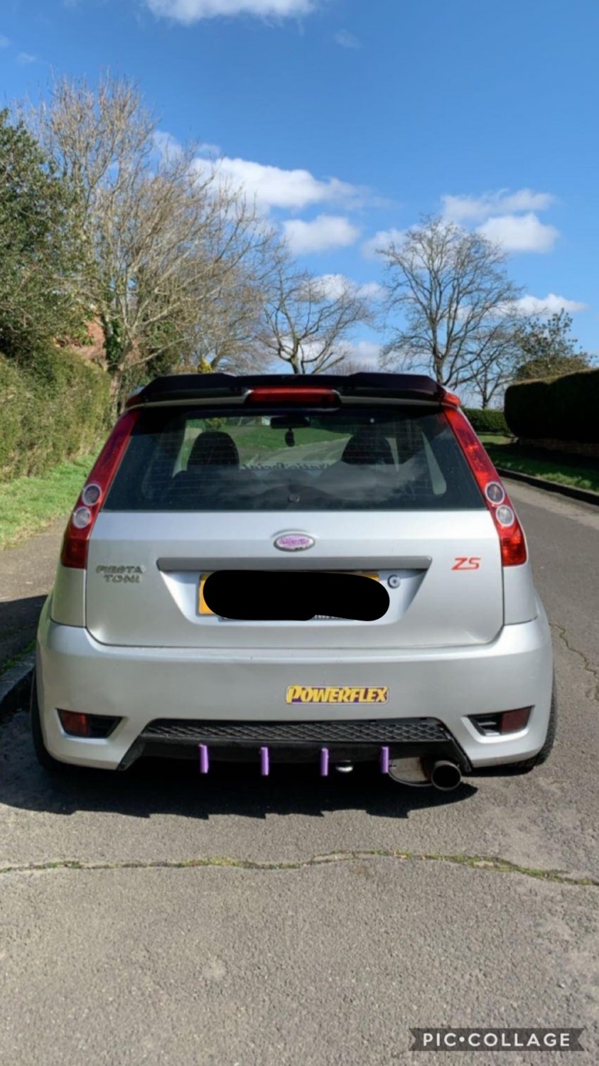 Ford fiest st150 mk6 diffuser fins set of 4 many colours