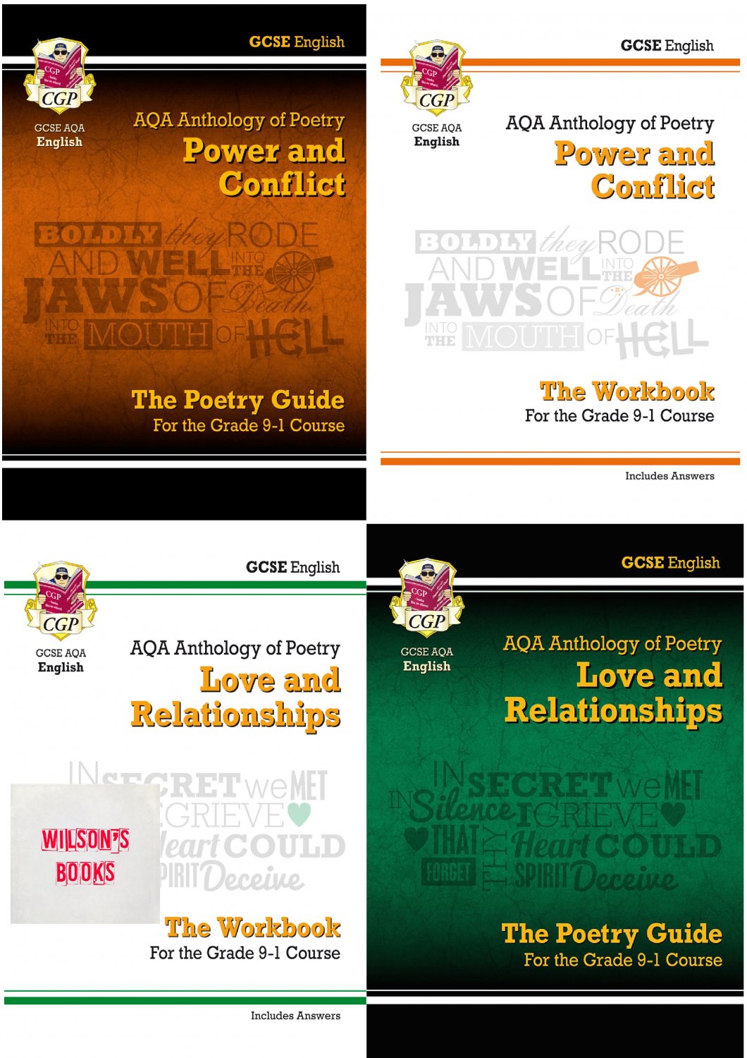 GSCE English Anthology of Poetry for AQA 4 Book Bundle 9-1