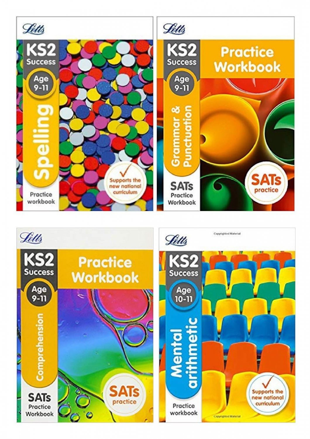 LETTS KS2 SUCCESS ENGLISH MATHS PRACTICE WORKBOOK ***4 BOOK BUNDLE (RRP ...