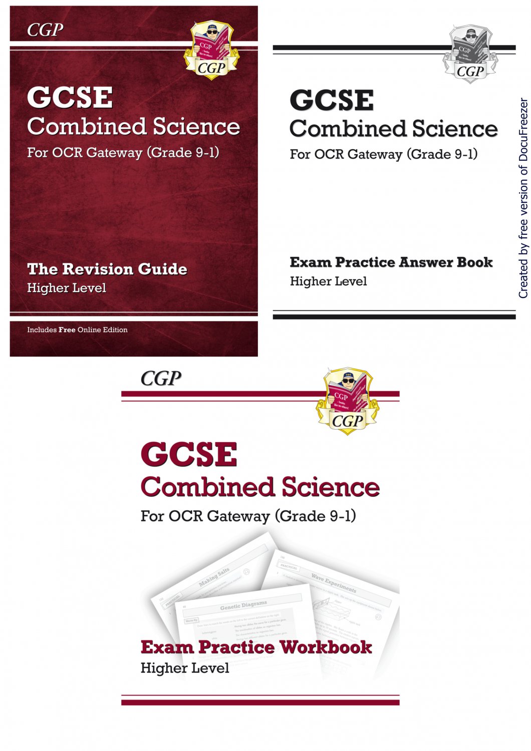 OCR GATEWAY SCIENCE *HIGHER* LEVEL 9-1 REVISION GUIDE WORKBOOK ANSWER BOOK INC