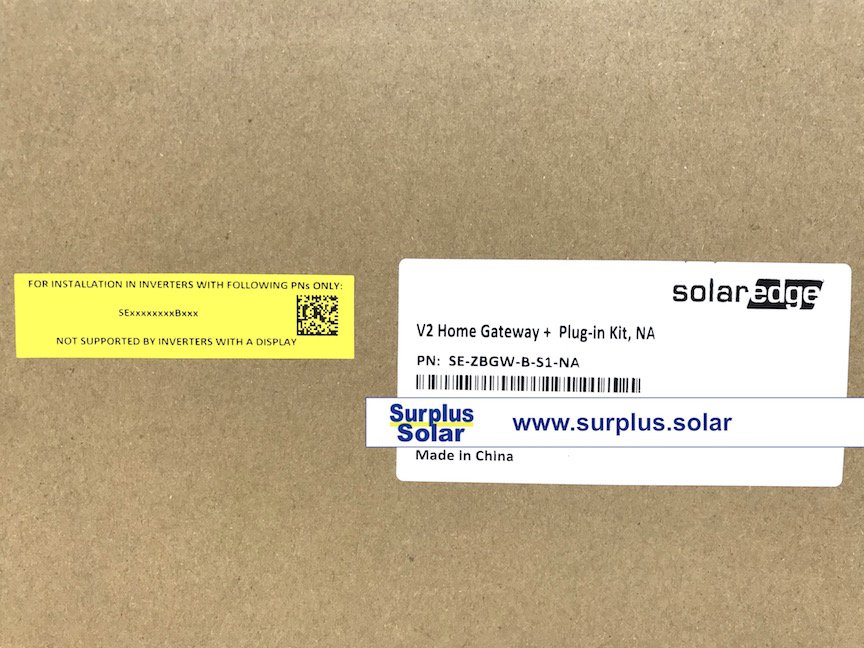 SolarEdge SE-ZBGW-B-S1-NA ZigBee Plug-In for Inverters with SetApp ...