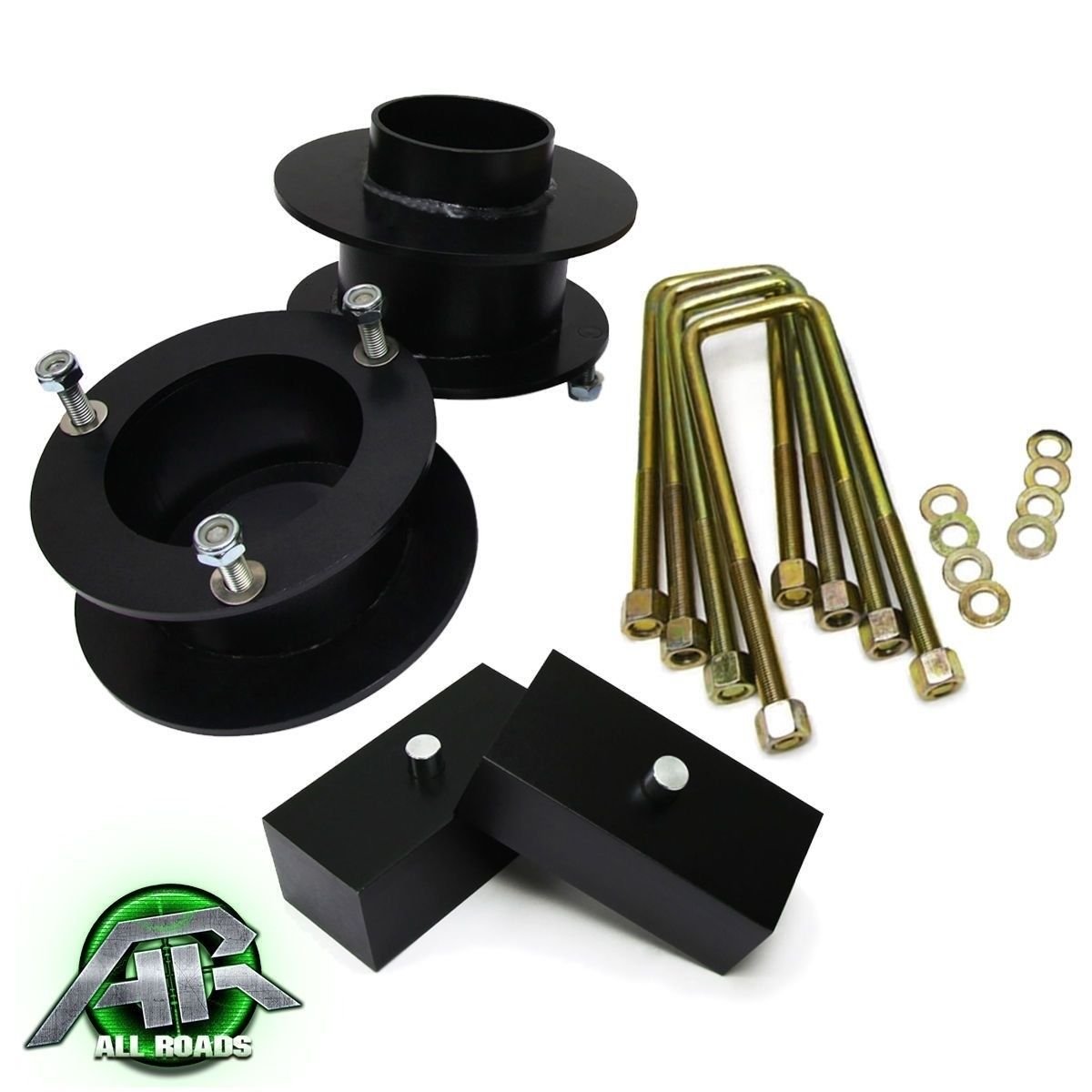 94-01 Dodge Ram 1500 Steel 1.5" Front + 1" Rear Complete Suspension ...
