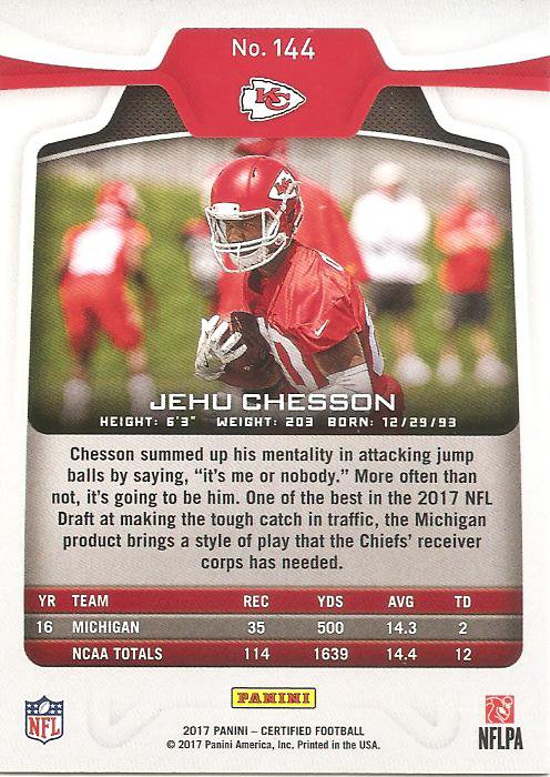 JEHU CHESSON - ROOKIE CARD