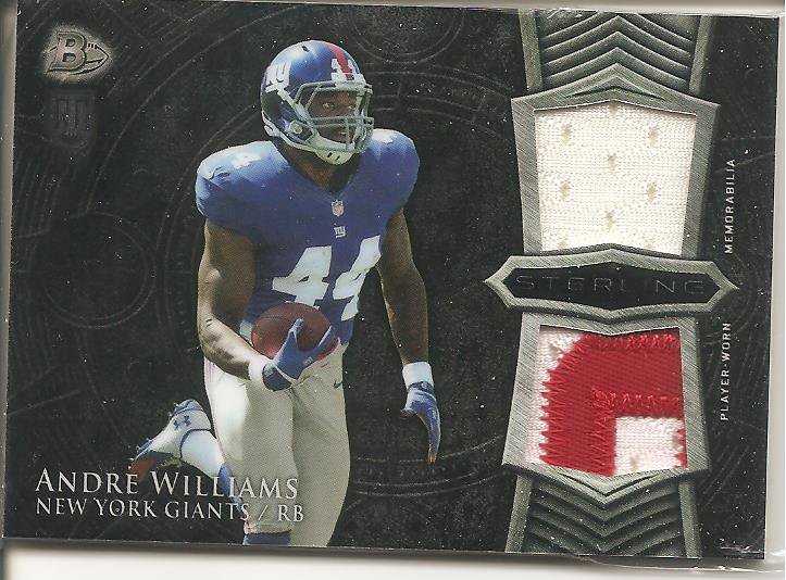 ANDRE WILLIAMS - ROOKIE CARD - DOUBLE PATCH