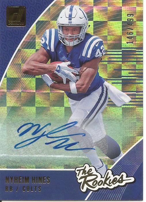 NYHEIM HINES - AUTOGRAPHED - ROOKIE CARD