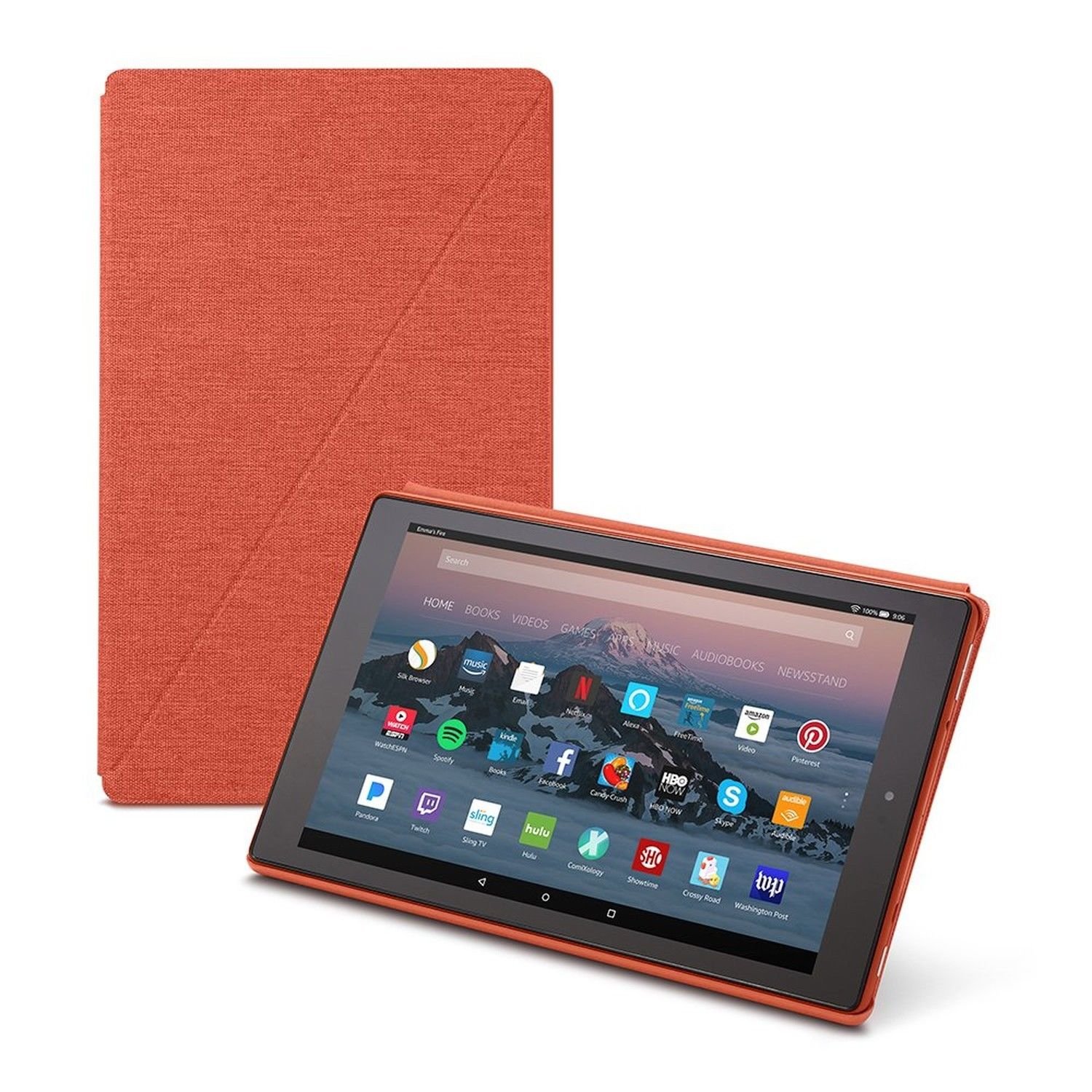 Fire HD 10 Tablet Case Punch Red Slim Design Magnetic Closure ...