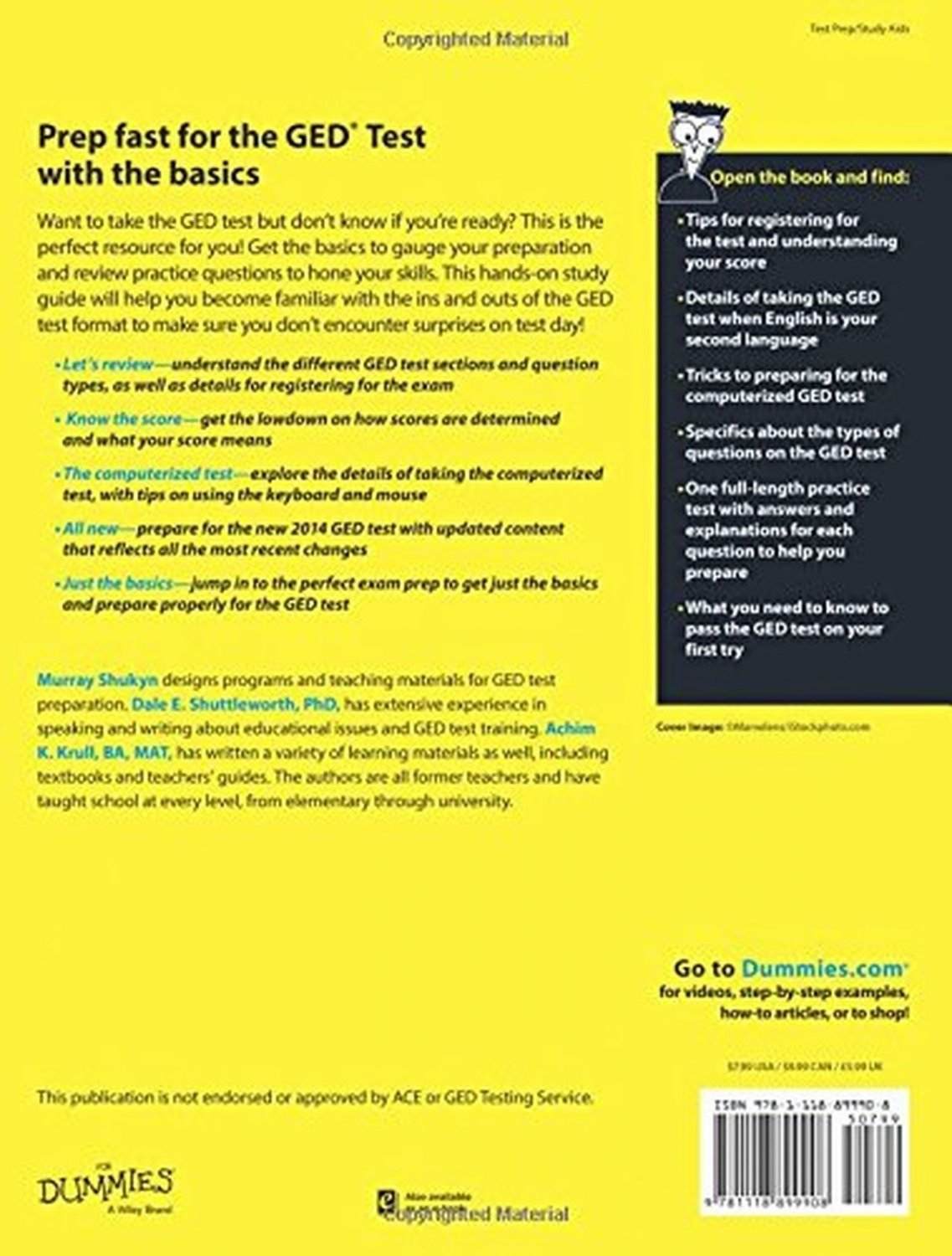 GED Test For Dummies, Quick Prep (For Dummies Series)