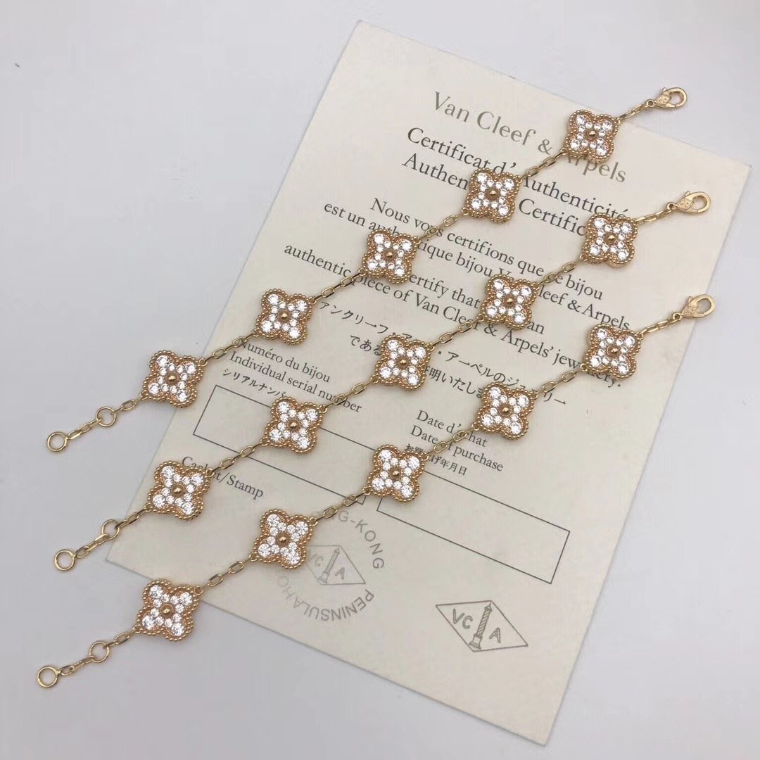 Vintage Alhambra Bracelet 5 Motifs