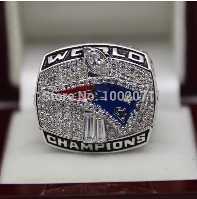 (3 pieces/lot) 2001 England Patriots Super Bowl Football Championship ...