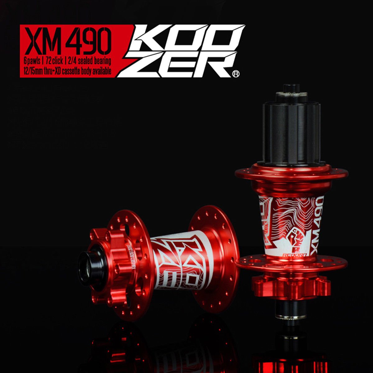 KOOZER XM490 Hub 32H CNC Aluminum MTB Mountain Bike disc brake Hub ...