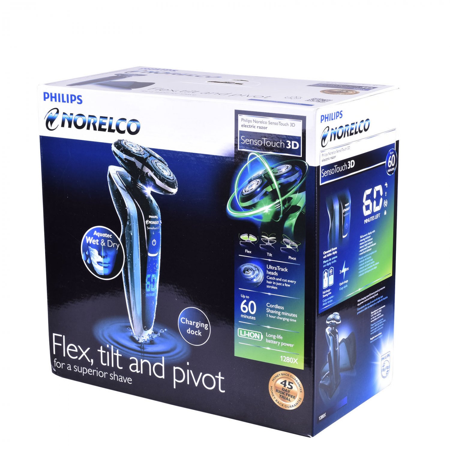 Philips Norelco Shaver 9000 SensoTouch 3D Electric Razor 1280X/42 w ...